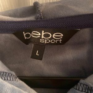 bebe | Tops | Bebe Sport Blue Smoke Plush Tie Dye Hoodie Size L | Poshmark